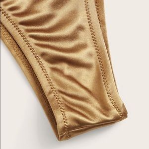 Swim | Metallic Bronze High Cut Bikini Nwt | Poshmark